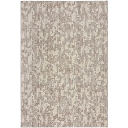 Teppich FLAIR RUGS "Connely", beige, B:116cm H:4mm L:170cm, Kunstfaser, Teppiche, Waschbarer Teppich, kurzflor, waschbar, Wohnzimmer, Schlafzimmer