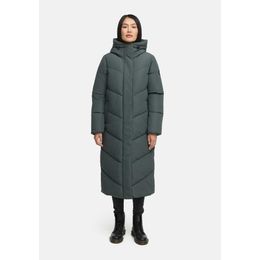 Winterjacke Marikoo "Ranja", Damen, Gr. L, stonegrün, Obermaterial: 100% Polyester; Futter: 100% Polyester; Wattierung: 100% Polyester; Ärmelfutter: 100% Polyester, Jacken, mit fester Kapuze und hohem Stehkragen
