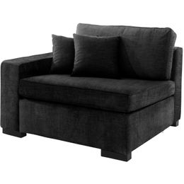 Sofaelement Home Affaire "Skara", grau (anthrazit), B:110cm H:86cm T:100cm, Polsterelemente, Modul zum eigenen Zusammenstellen, in vielen Bezugsqualit&auml;ten
