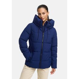Winterjacke Marikoo "Kuscheltatze", Damen, Gr. M, navy, Obermaterial: 100% Polyester; Futter: 100% Polyester; Wattierung: 100% Polyester; &Auml;rmelfutter: 100% Polyester, Jacken Winterjacke, mit w&auml;rmendem Innenfutter und extra hohem Kragen