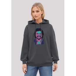 Kapuzenpullover F4NT4STIC "TV Times Jeremy Beadle 1982 Pop Art", Damen, Gr. L, off schwarz, Obermaterial: 80% Baumwolle, 20% Polyester, oversize, Pullover, Premium Qualität