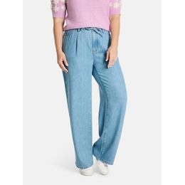 LIEBLINGSST&Uuml;CK Webhose LIEBLINGSST&Uuml;CK "LS-61", Damen, Gr. 40, N-Gr, blau (light denim), Web, Obermaterial: 100% Lyocell, clean, unifarben, normal, Hosen, mit Tunnelzug