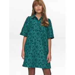 Nümph Jerseykleid NÜMPH "Nümph Dress NUVIDA", Damen, Gr. 36, rain forest, Obermaterial: 100% Polyester, Kleider