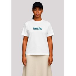 T-Shirt F4NT4STIC "Koi Fish Japan Streetstyle", Damen, Gr. L, off, weiß, Obermaterial: 100% Baumwolle, oversize, Rundhals, ohne Bündchen, Shirts, Japan Streetwear Styles