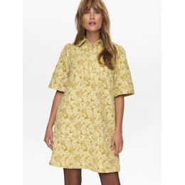 Nümph Jerseykleid NÜMPH "Nümph Dress NUVIDA", Damen, Gr. 36, gold flake, Obermaterial: 100% Polyester, Kleider