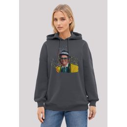 Kapuzenpullover F4NT4STIC "TV Times Elton John At The Piano 1977", Damen, Gr. XL, off schwarz, Obermaterial: 80% Baumwolle, 20% Polyester, oversize, Pullover, Premium Qualität