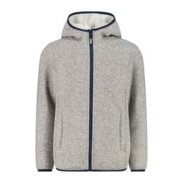 Strickfleecejacke CMP, Kinder, Gr. 164, grau meliert, Obermaterial: 100% Polyester, Jacken