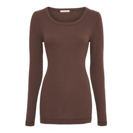 Funktionstop SEAMLESS BASIC "Seamless Basic Top Allure", Damen, Gr. S/M, java, Obermaterial: 100% Baumwolle, Tops