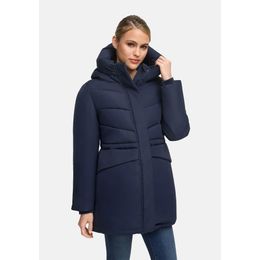 Winterjacke Marikoo "Delilah", Damen, Gr. L, navy, Obermaterial: 100% Polyester; Futter: 100% Polyester; Wattierung: 100% Polyester; Ärmelfutter: 100% Polyester, Jacken, mit kuschelig warmem Teddyfleece und hohem Kragen