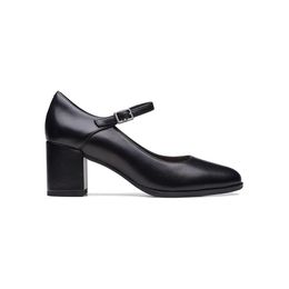 Clarks Leder-Pumps "Freva 55" in Schwarz - 52% | Größe 39 | Pumps