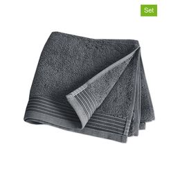 Framsohn 4er Set: Gästehandtücher "Premium" in Anthrazit - 12% | Größe 30x50 cm | Badtextilien