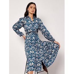 Apricot Kleid in Blau/ Weiß - 59% | Größe M | Damen-kleider