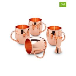 ECHTWERK 5tlg. Set: Cocktail-Becher in Kupfer - 500 ml - 11% | Gedeckter-tisch