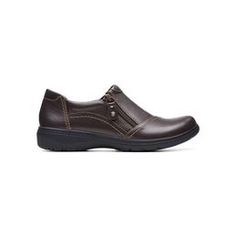Clarks Leder-Slipper "Carleigh Ray" in Braun - 58% | Größe 37,5 | Damen-schuhe-halbschuhe