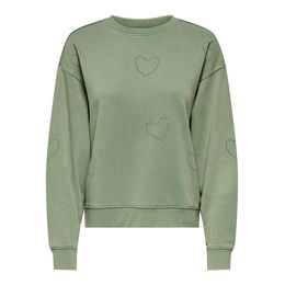 Only Sweatshirt in Grün - 37% | Größe L | Damen-sweatshirts-jacken