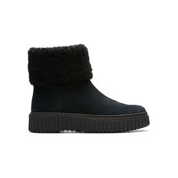 Clarks Leder-Boots "Torhill Turn" in Schwarz - 52% | Größe 38 | Damen-stiefel