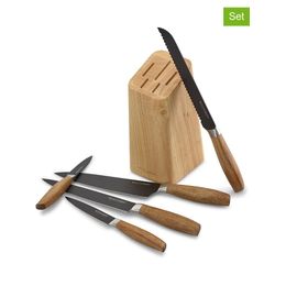 ECHTWERK 6tlg. Küchenmesser-Set "Classic" in Braun - 35% | Kuechenhelfer
