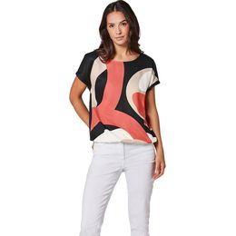 WITT WEIDEN Bluse in Schwarz/ Orange/ Creme - 63% | Größe 38 | Damen-blusen