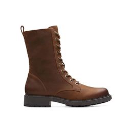 Clarks Leder-Boots "Orinoco 2" in Hellbraun - 51% | Größe 37 | Damen-stiefel
