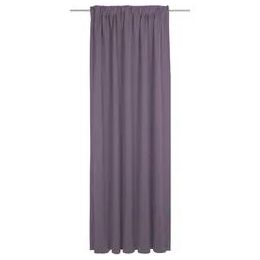 Vorhang ADAM "Uni Collection", lila (aubergine), B:142cm H:185cm, Baumwolle (Bio-Baumwolle), Gardinen, Blickdichter aus 100% Bio-Baumwolle