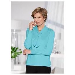 Classic Dog Strickpullover CLASSIC "Pullover", Damen, Gr. 54, blau (aquamarin), 50% Modal, 30% Polyamid, 20% Polyester, unifarben, Pullover