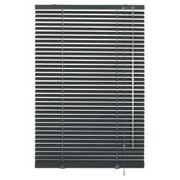 Jalousie Gardinia "Aluminium-Jalousie 25 mm" Gr. 5, grau (schieferfarben), B:90cm H:175cm, Jalousien, Jalousiebänder farblich passend