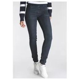 Jeansjeggings Arizona "mit leichtem Thermo Effekt", Damen, Gr. 46, N-Gr, blau (dunkelblau us), Denim/Jeans, Obermaterial: 72% Baumwolle, 26% Polyester, 2% Elasthan, Basic, skinny fit lang, Jeans, extra-eng geschnitten, hohe Leibhöhe, mit Coinpocket