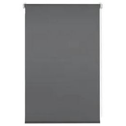 Seitenzugrollo OTTO HOME "Uni Klemmrollo", grau (anthrazit), B:90cm H:150cm, Polyester, Rollos, Schraubmontage möglich