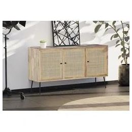 Sideboard GUTMANN FACTORY, beige (natur), B:145cm H:80cm T:42cm, Sideboards, Kommode, Breite 145 cm
