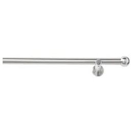 Vorhangstange GOOD LIFE "Bola" Gr. 3, silber (edelstahlfarben), L:160cm Ø:20mm, Metall, Gardinenstangen