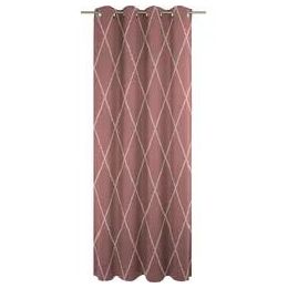 Vorhang ADAM "Casket Valdelana Light" Gr. 4, rot (cherryrot), B:145cm H:245cm, Jacquard, Baumwolle (Bio-Baumwolle), Gardinen, aus 100% Bio-Baumwolle
