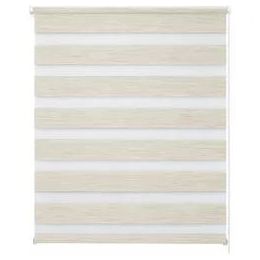 Doppelrollo GOOD LIFE "MELIA" Gr. 6, beige, B:90cm H:210cm, Kunststoff, Metall, Polyester, Rollos