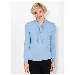 Classic Dog Strickpullover CLASSIC "Pullover", Damen, Gr. 52, blau (eisblau), 50% Modal, 30% Polyamid, 20% Polyester, unifarben, Pullover