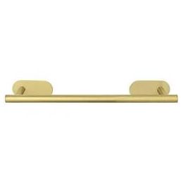 Handtuchstange Wenko "Turbo-Loc Orea", gold, B:40cm H:4,5cm T:7cm, Edelstahl, Handtuchhalter, 40 cm, Befestigen ohne Bohren