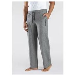 Relaxhose BENCH. LOUNGEWEAR, Herren, Gr. 44-46 (S), N-Gr, grau (grau, meliert), Sweatware, Obermaterial: 60% Baumwolle, 40% Polyester, unifarben, Basic, bequem lang, Hosen, aus leichter Sweat-Qualität