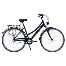 Cityrad Hawk BIKES "Citytrek Lady Premium" Gr. 48, schwarz, Fahrräder, 48cm, 28 Zoll (71,12cm), für Damen und Herren