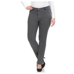 Stretch-Jeans KjBRAND "Betty CS Denim Stretch", Damen, Gr. 52 (26), K-Gr, grau (denim graphit), Denim/Jeans, Obermaterial: 85% Baumwolle, 13% Polyester, 2% Elasthan, unifarben, lang, Jeans, mit Stretch