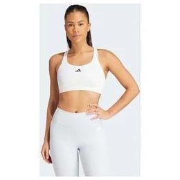 Sport-BH Adidas PERFORMANCE "TLRDRCT HS BRA", Damen, Gr. Cup C/D, weiß (weiß c, d), Obermaterial: 89% Polyester, 11% Elasthan, BHs