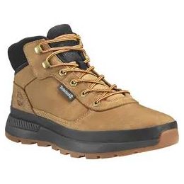 Schn&uuml;rboots Timberland "FIELD TREKKERMID LACE UP SNEAKER", Damen, Gr. 43, gelb (wheat), Leder, Synthetik, Schuhe Schn&uuml;rboots, Winterschuhe, Sneakerboots, Winterboots