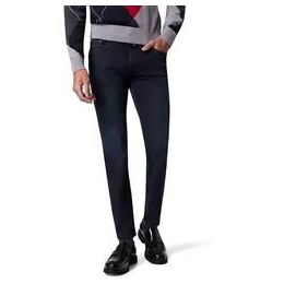 5-Pocket-Jeans Pierre Cardin "PC-Lyon", Herren, Gr. 38, Länge 30, blau (blau, schwarz used), Denim/Jeans, Obermaterial: 70% Baumwolle, 24% Lyocell, 4% Polyester, 2% Elasthan, Jeans, aus angenehmem Baumwolldenim-Mix mit Stretch