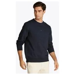 Sweatshirt Tommy Hilfiger "HILFIGER EMBRO LOGO SWEATSHIRT", Herren, Gr. L, blau (desert sky), Sweatware, Obermaterial: 100% Baumwolle, bestickt, Rippbündchen, Sweatshirts