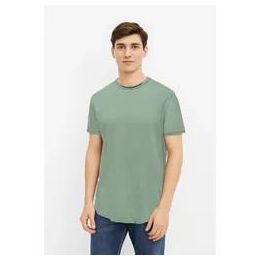 Only & Sons Rundhalsshirt ONLY & SONS "ONSBENNE LONGY SS TEE NF 7822 NOOS", Herren, Gr. L, grün (iceberg grün), Single Jersey, Obermaterial: 100% Baumwolle, unifarben, oversize lang, Rundhals, Shirts