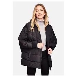 Steppjacke NEW CANADIAN, Damen, Gr. 38, schwarz, 100% Polyester, unifarben, normal, ohne Ausschnitt, Jacken, mit raffbaren Elementen
