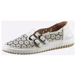 Slipper Gemini, Damen, Gr. 39, weiß, Leder, Schuhe