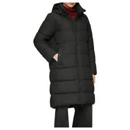 Steppmantel s.Oliver, Damen, Gr. 40, schwarz, Web, Obermaterial: 100% Polyester. Futter: 100% Polyester, unifarben, lang, Mäntel, im Relaxed Fit