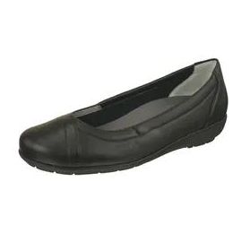 Ballerina Natural Feet "Ballerina Christina", Damen, Gr. 36, schwarz, Leder, Schuhe, in klassischem Design