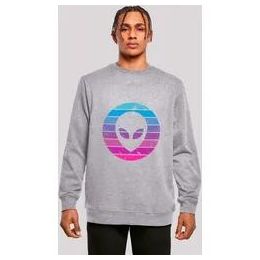 Sweatshirt F4NT4STIC "Alien Kopf", Herren, Gr. 3XL, grau (erdgrau), Obermaterial: 50% Baumwolle, 50% Polyester, regular fit, Rundhals, ohne Bündchen, Sweatshirts, Premium Qualität