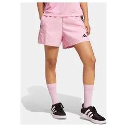 Shorts Adidas SPORTSWEAR "W TIRO Q3 SH", Damen, Gr. S, N-Gr, schwarz (true pink, schwarz), Obermaterial: 100% Polyester, Hosen