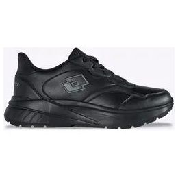 Sneaker Lotto, Gr. 46, schwarz (schwarz, dunkelgrau), Synthetik, Textil, Schuhe