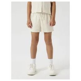 Shorts name it "NKFJASMIN SHORTS NOOS", Baby, Gr. 140, N-Gr, summer sand (blank), Web, Obermaterial: 100% Baumwolle, unifarben, normal knielang, Hosen